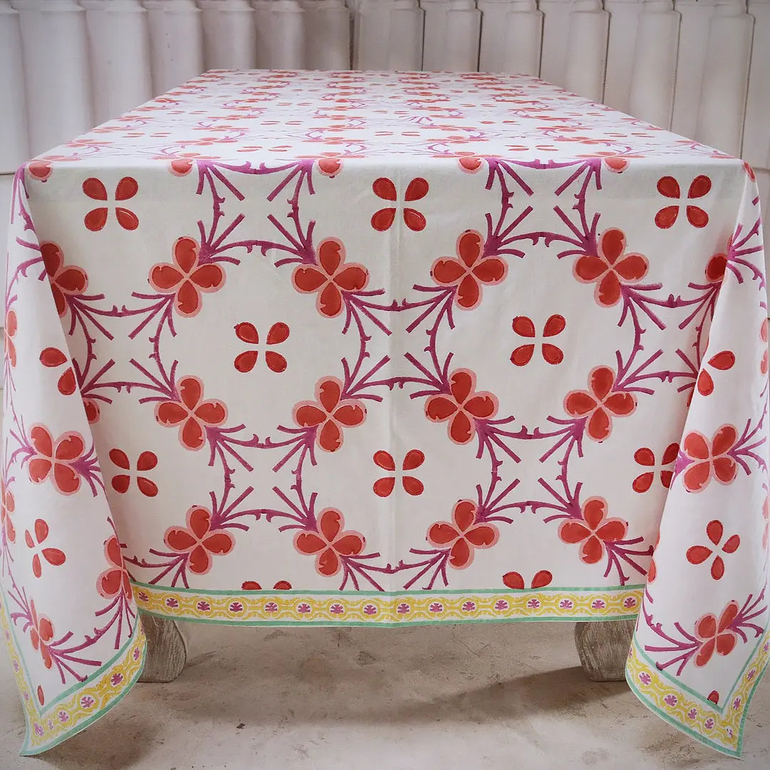 Papillon Tablecloth inspired by traditional Portuguese mosaics – Vida Dura
